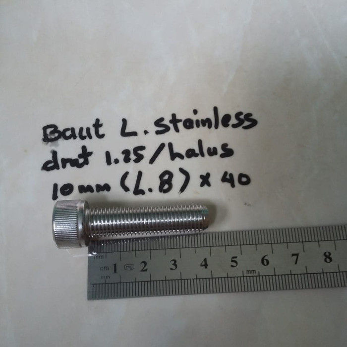 (Harga Per 1 pcs) Baut L Stainless 14 (10mm) x 4 cm | Lazada Indonesia