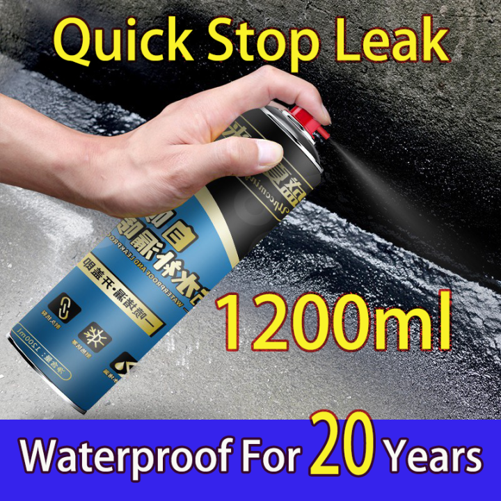Waterproofing Proof Sealant Spray 1200ml Roof Sealant Polyurethane Quick Seal Flexible Rubber ...