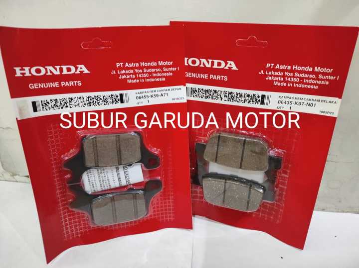 KAMPAS REM SET VARIO 160 CBS VARIO 160 ABS MERK AHM DISC CAKRAM HONDA ...