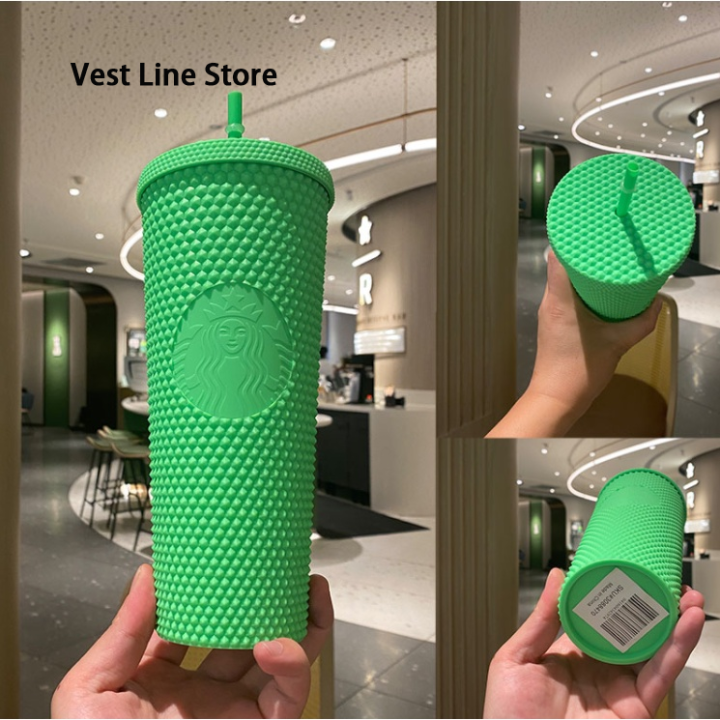 710Ml/24Oz crystal durian straw Starbucks straw shiny diamond straw ...