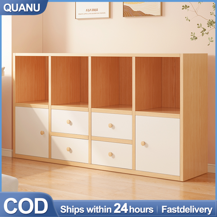 QUANU Grids Bookcase Multipurpose BookShelf Cabinet Office File Cabinet ...