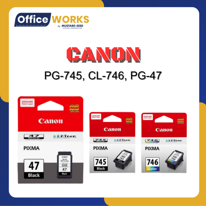 Canon PG-745, CL-746, PG-47 Ink Cartridge | Lazada PH
