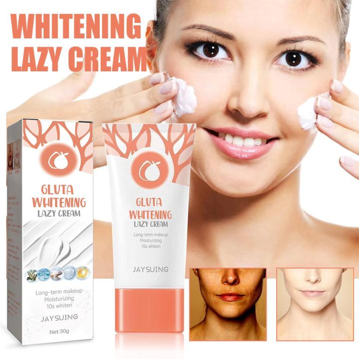 Gluta Whitening Lazy Cream Strong Removal Dark Spot Whitening Facial Cream Lotion Moisturizing ...