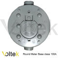 Electric Meter base round type size 1/2", 3/4", 1" 100a 4JAWS for class ...