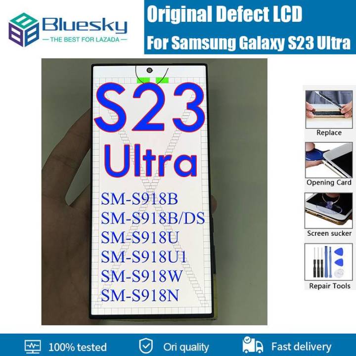 Bluesky With defects 100% Original 6.8'' For Samsung Galaxy S23 Ultra ...