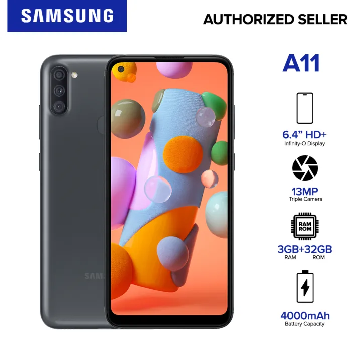 SAMSUNG A11 3GB RAM 32GB 6.4" HD+ Infinity-O Display Fingerprint and ...