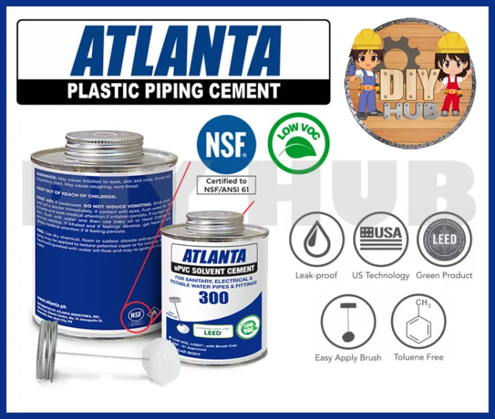 ATLANTA PVC Cement with Brush 100ml, 200ml, 400ml | Lazada PH