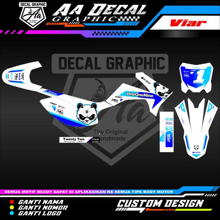decal viar 150 decal viar 200 stiker viar decal viar bisa request nomor ...