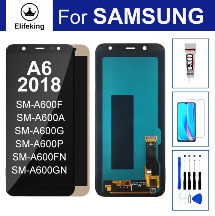 100% Tested For Samsung Galaxy A6 2018 A600 LCD Display Touch Screen ...
