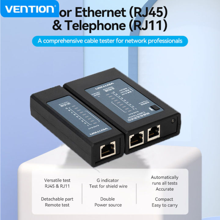 Vention Network Cable Tester Network LAN Ethernet RJ45 RJ11 RJ12 UTP ...