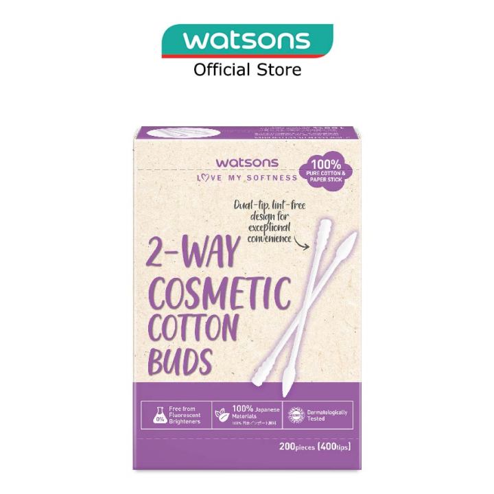 WATSONS 2 Way Cosmetic Cotton Buds (Dual Tip) 200s | Lazada Singapore
