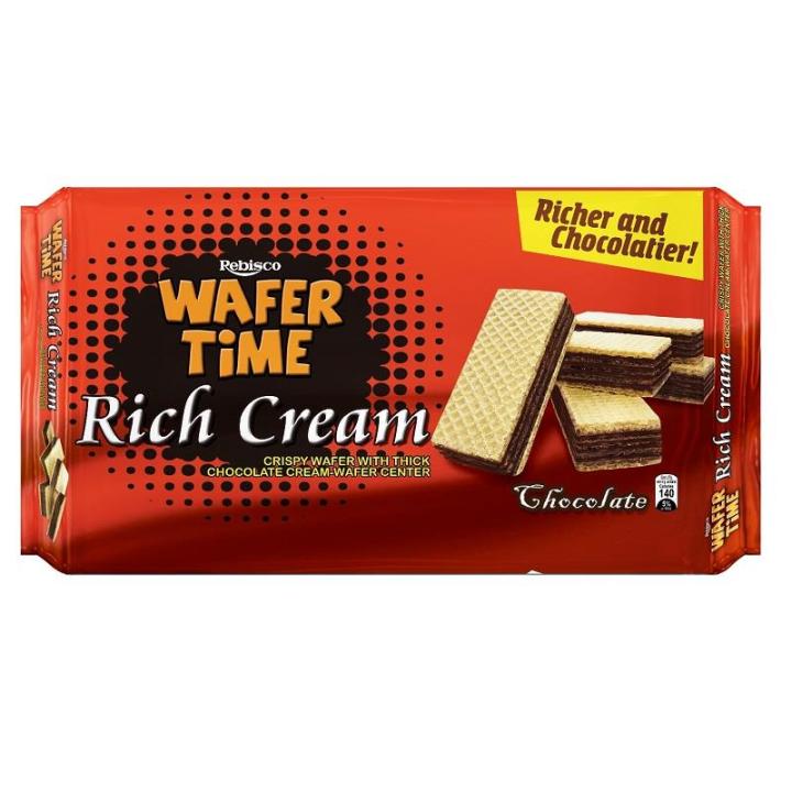 Rebisco Wafer Time Rich Cream Chocolate Wafers 27g x 10s | Lazada PH