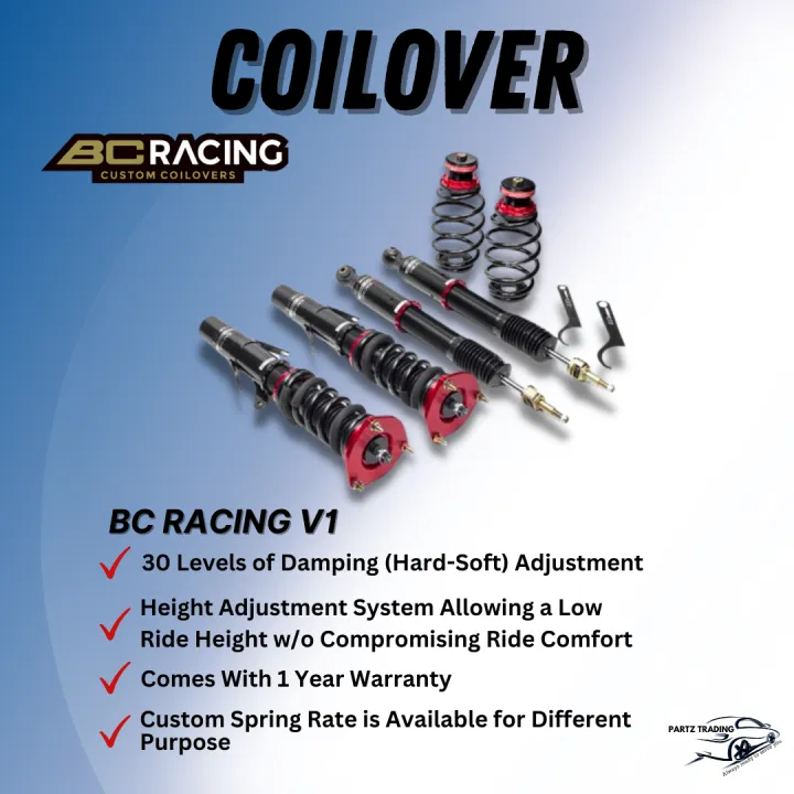 BC Racing V1 Coilover With Installation | Adjustable Absorber ...
