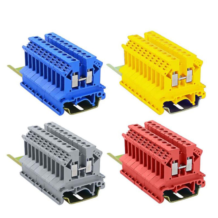 【rjnfwlee】10pcs UK-2.5B 2.5mm 2 DIN Rail Universal Combination Terminal ...