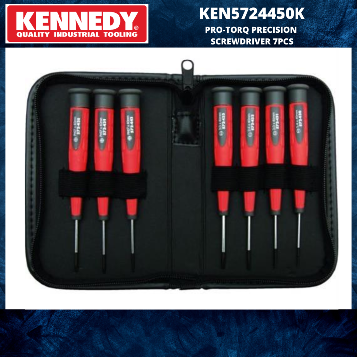 KENNEDY PRO-TORQ KEN5724450K PRECISION SCREWDRIVER SET 7-PCE | Lazada