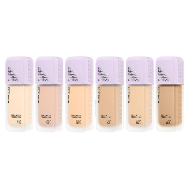 Maybelline Super Stay LumiMatte Liquid Foundation N10 / C20 / N20 / N30 ...