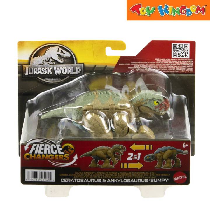 Jurassic World Ceratosaurus & Ankylosaurus Bumpy Double Danger Dinosaur ...