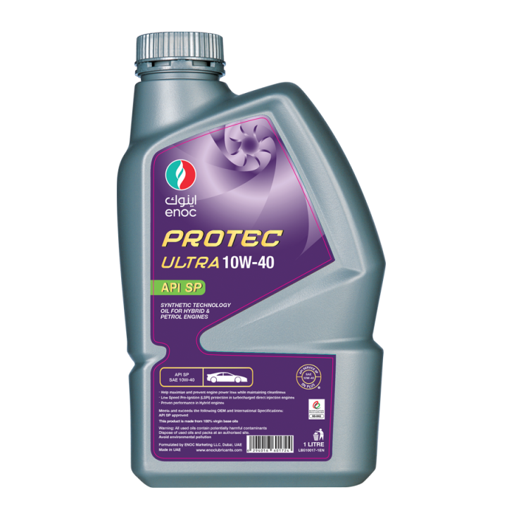 ENOC PROTEC ULTRA 10W/40 SYNTHETIC BLEND API SP | Lazada PH