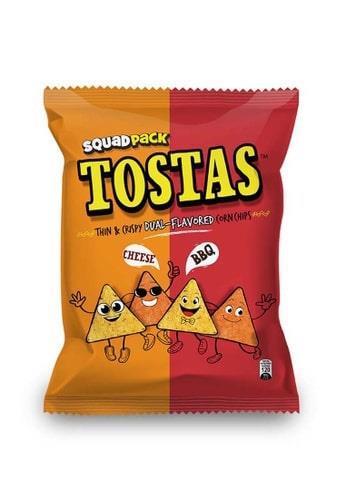 Tostas Cheese and BBQ Dual-Flavored Corn Chips Snacks 100g | Lazada PH