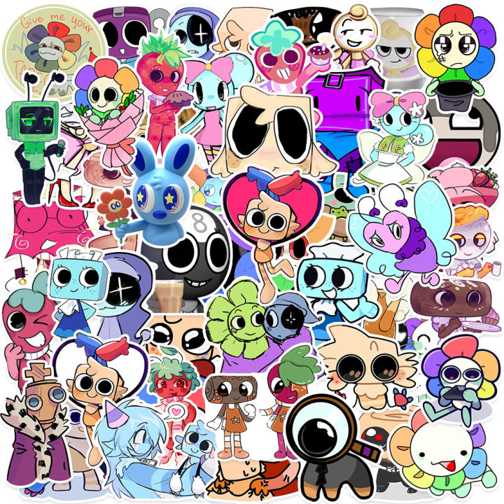 DANDYS WORLD Roblox STICKER Set Isi 30pcs STIKER TEMPELAN ASTRO TISHA ...