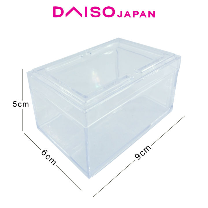 Daiso Medium Clear Box with Lid | Lazada PH