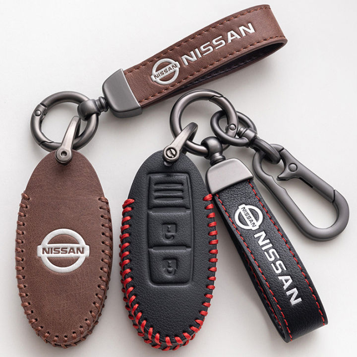 Key Fob Cover with Keychain, Premium Soft Leather Key Fob Case for ...