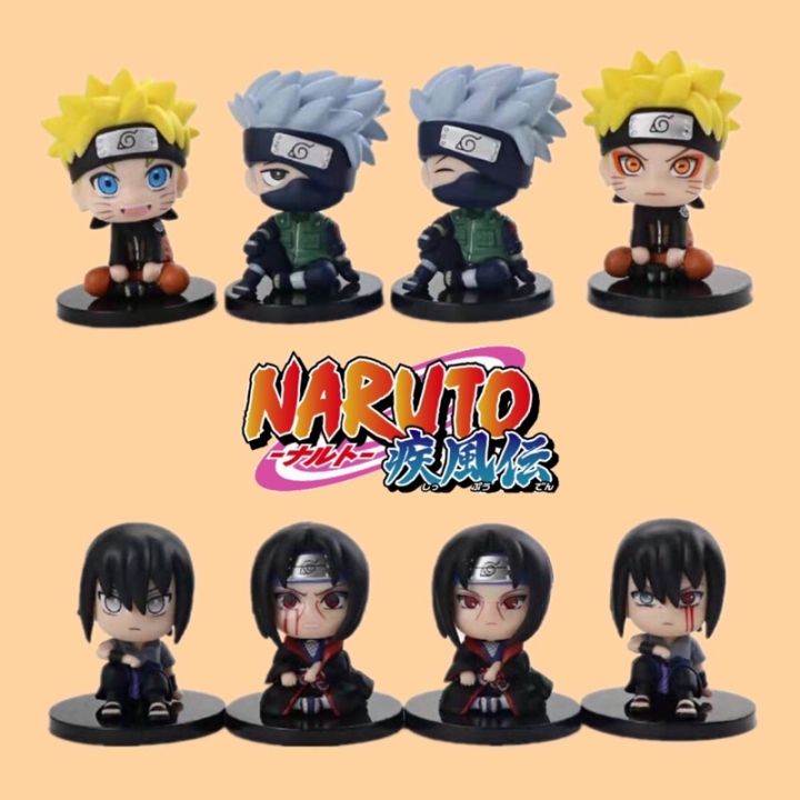 Naruto Shippuden Sitting Uzumaki Naruto Hatake Kakashi Uchiha Sasuke ...