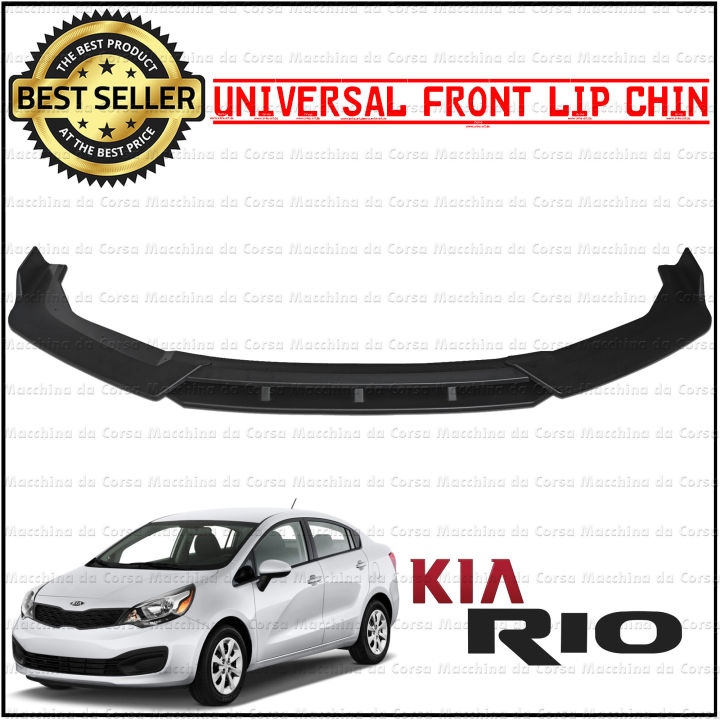 Kia Rio Front Lip Chin Body Kit Double Blade (Black) | Lazada PH