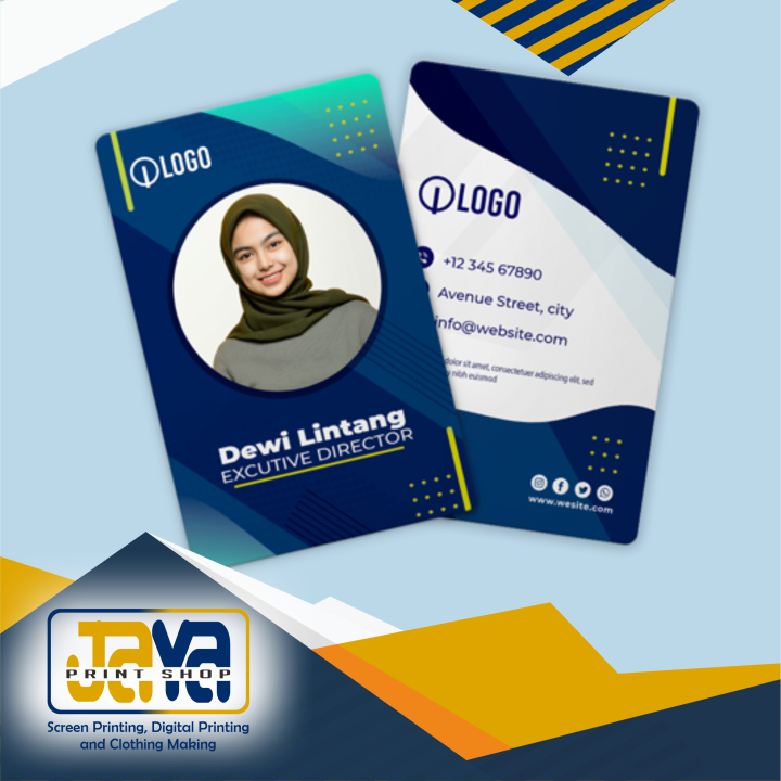 Jayaprintshop - [Tebal 0.9mm] Cetak ID Card PVC Premium Kartu Member ...