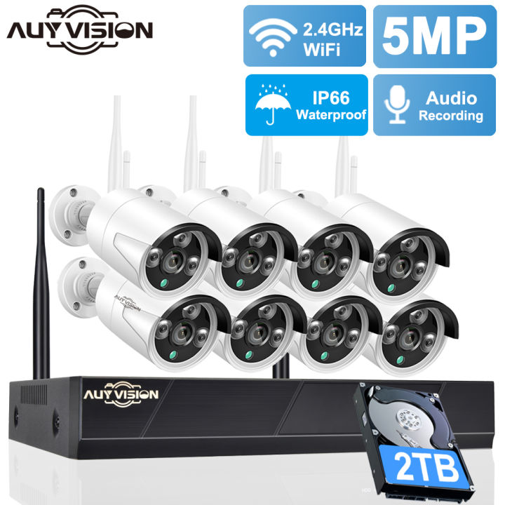8CH NVR 3MP Wireless CCTV System 6MP Outdoor P2P Wifi IP Security ...