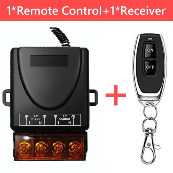 【Original+24hours delivery】433Mhz AC 220V 30A Wireless Remote Control ...