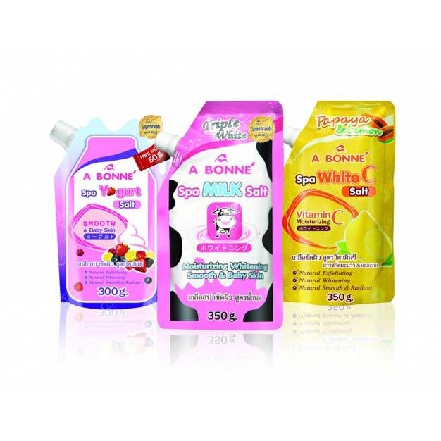 A Bonne Spa Salt 350g - Body Scrub Bubuk MILK / YOGURT / WHITE C ...