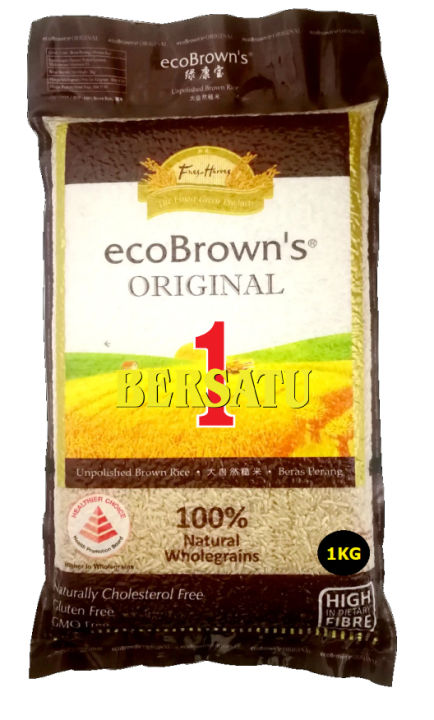 ecoBrown’s Original Brown Rice / Beras Perang Original / 大自然糙米 1kg | Lazada