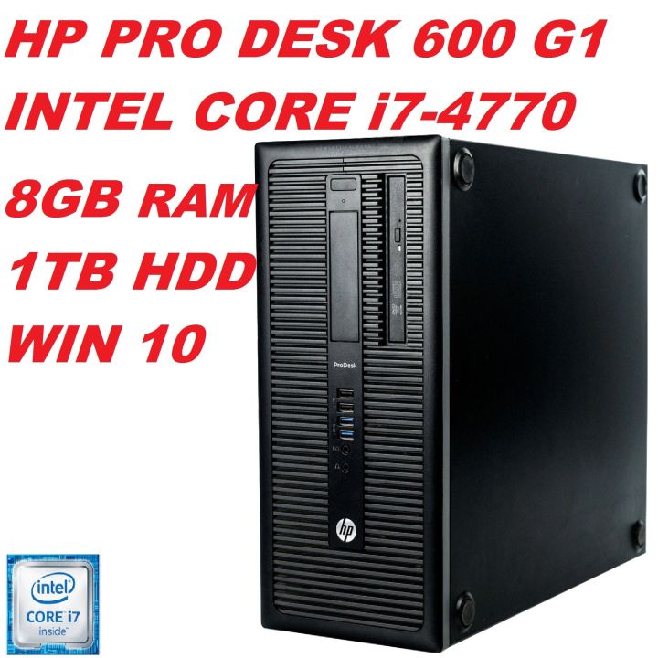 HP PRO DESK 600 G1 [INTEL CORE i7-4770 4TH GEN /8GB RAM/1TB HDD/INTEL HD GRAPHIC/ KEYBOARD ...