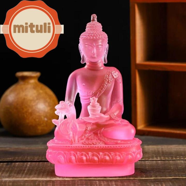 MITULI สไตล์ไทย รูปปั้นพระพุทธรูปยา เครื่องประดับเซน งานทำมือ ...