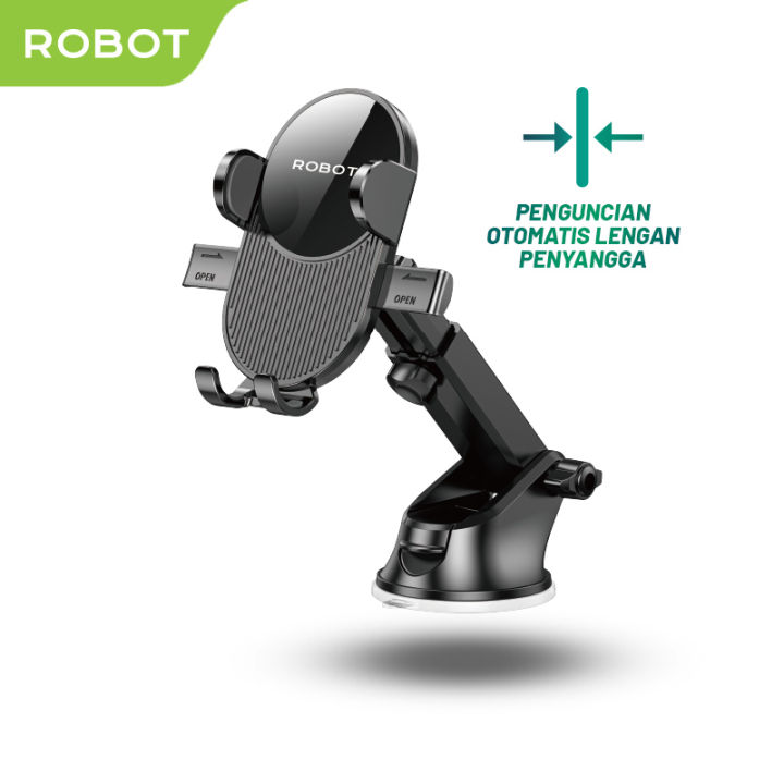 ROBOT Car Holder RT-CH20 Black Rotatable For Smartphone Backseat Car ...