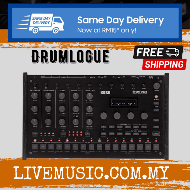 KORG DRUMLOGUE HYBRID DRUM MACHINE ( DRUM-LOGUE ) | Lazada