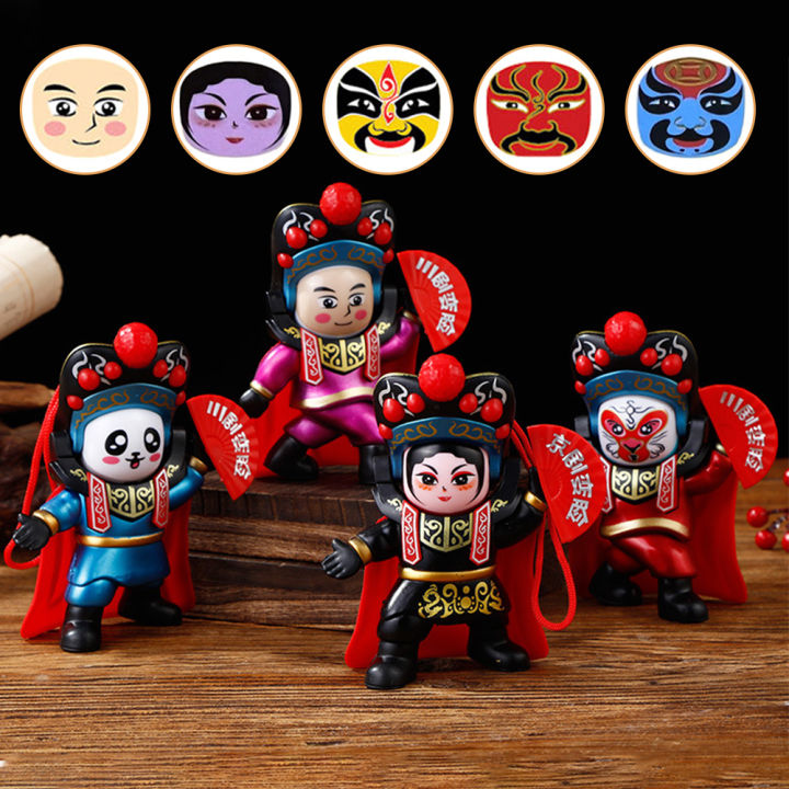 Hittime Sichuan Beijing Opera Face Changing Dolls Chinese Style Fortune ...