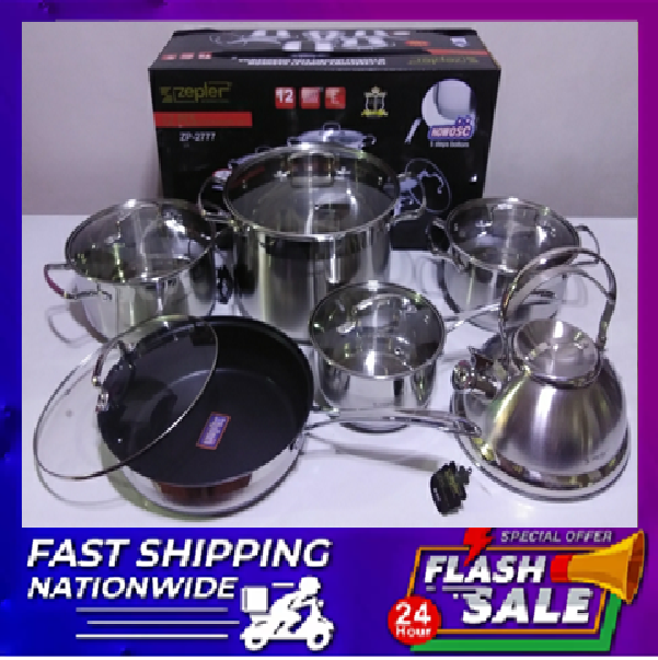 Original Zepter 12pc German Brand Stainless Steel Cookware Set ...