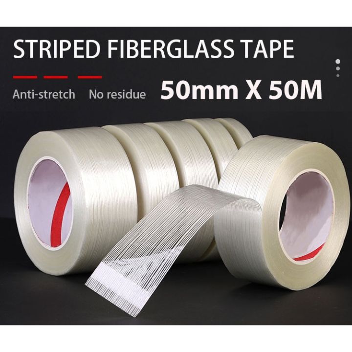 Fiber glass tape 50/20mm x 50M Adhesive tape Heavy Duty Fiberglass ...