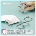 Officom Metal Ring Binder Loose Leaf Hoop Ring Handwork Multifunctional ...