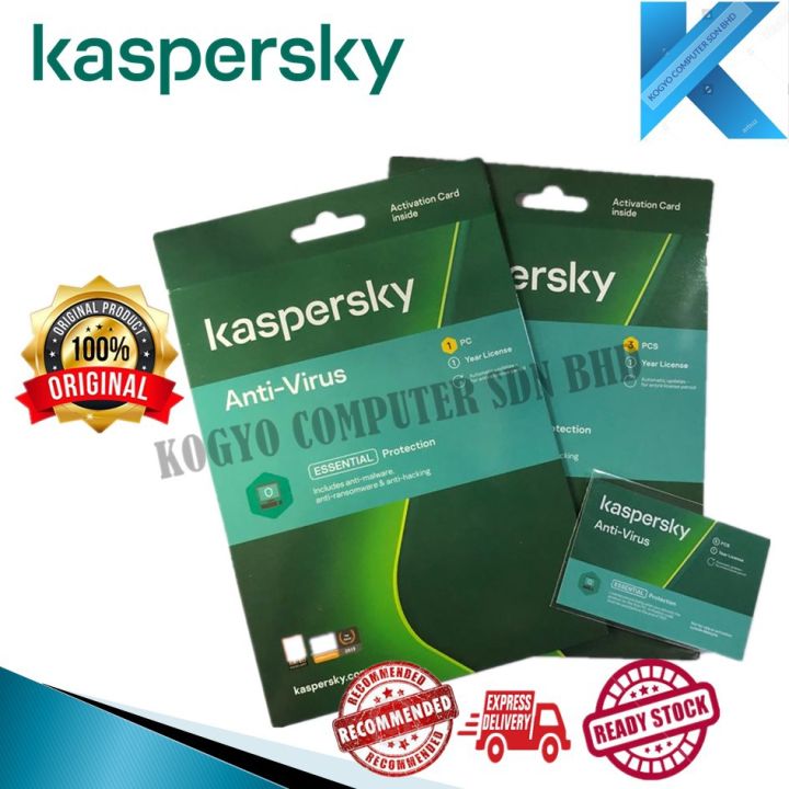 Kaspersky Anti Virus 1 User Standard 3 User 5 User - 1 Year | Lazada