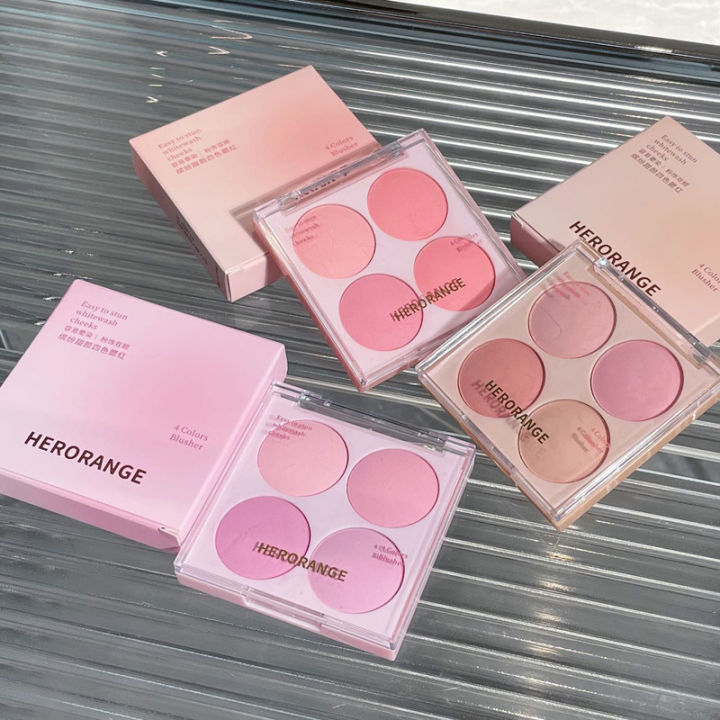New Matte 4 color Blush Pressed Powder Rich Pigmented Smooth Blendable ...