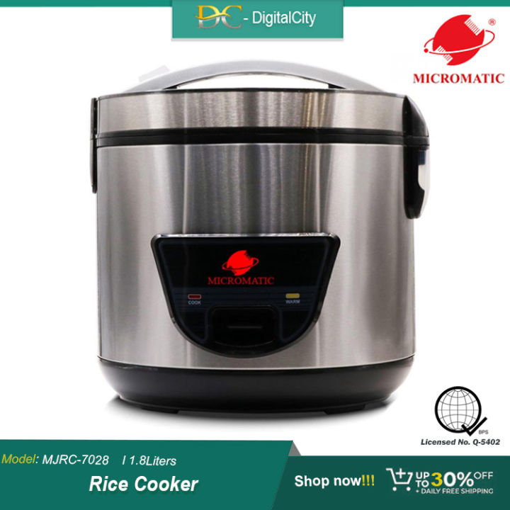 Micromatic MJRC-7028 Rice Cooker 1.8L Good for 8-10 Persons | Lazada PH