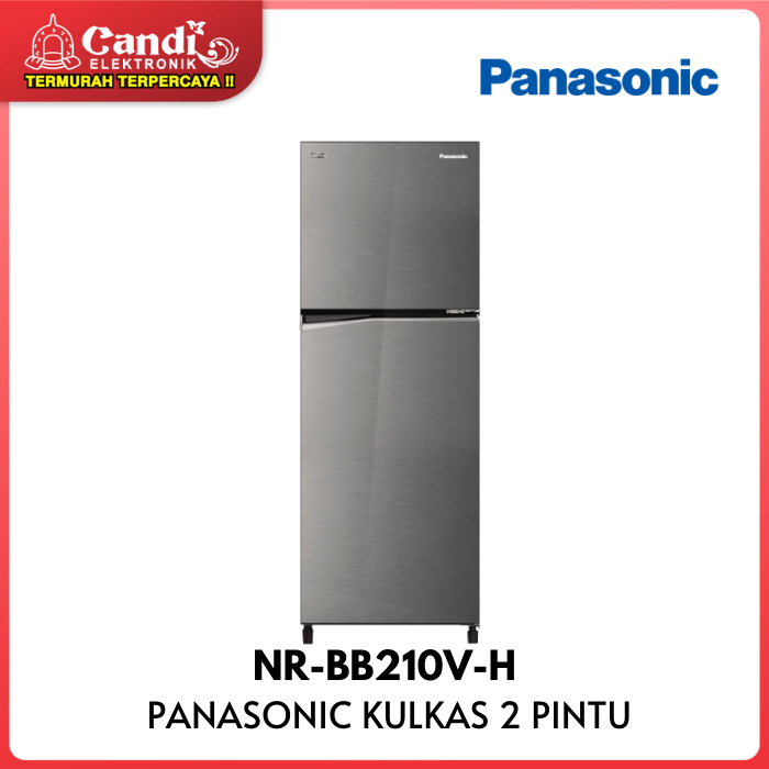 PANASONIC Kulkas 2 Pintu Kapasitas 196 Liter Econavi Inverter NR-BB210V ...