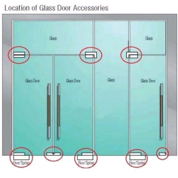 Phoenix Stainless Patch Fittings for Glass Door( Top,Bottom,L-type ...