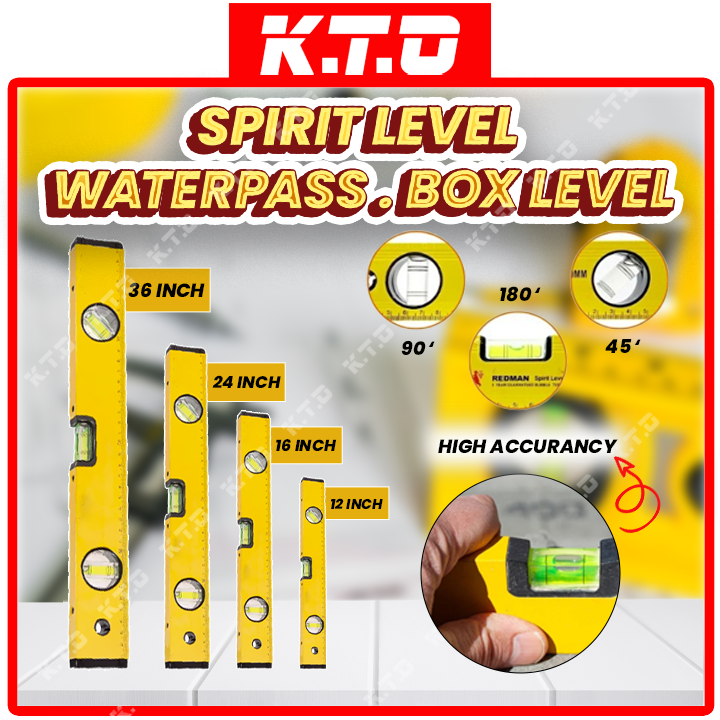 High Quality Aluminium Alloy Spirit Level Water Level Box Level Ruler ...