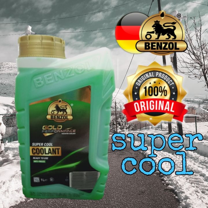 [New Arrival] Benzol 100% Super Cool Coolant Anti-Freeze 1L | Lazada
