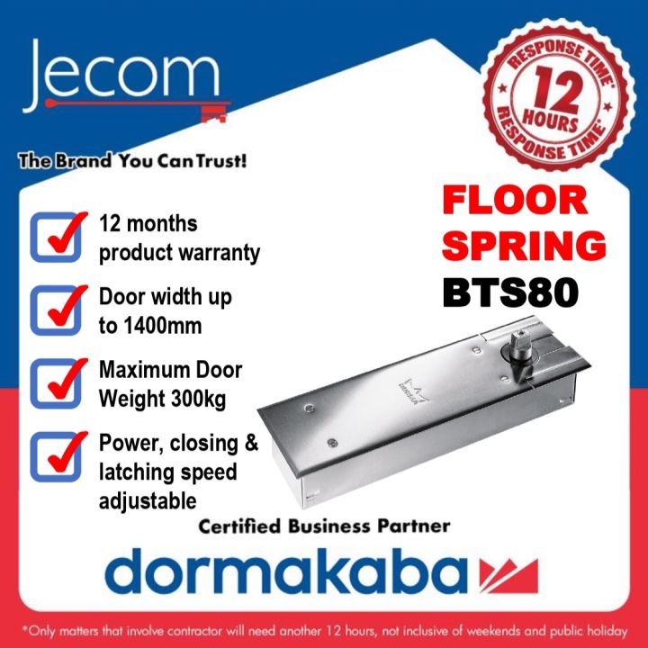 Dormakaba BTS80 Floor Spring | Dorma BTS80 Floor Spring | Lazada Singapore
