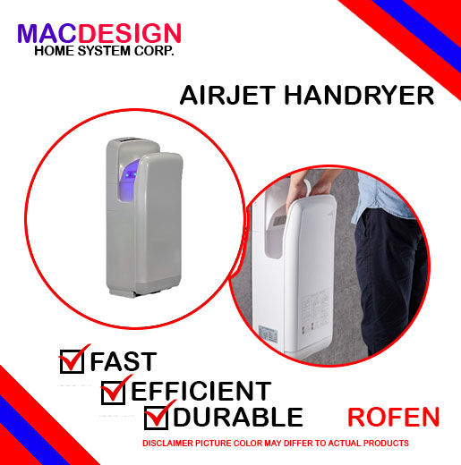 ROFEN HD2201B AIR JET AUTOMATIC HAND DRYER, WHITE MACDESIGN HOME ...
